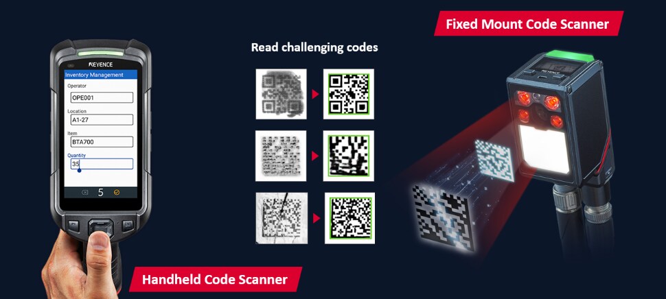 Code Scanners Logistic Applications | KEYENCE International Belgium